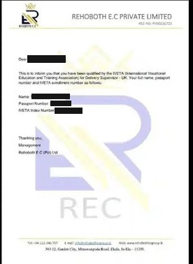 Scam Alert: Beware of these Letters – IVETA